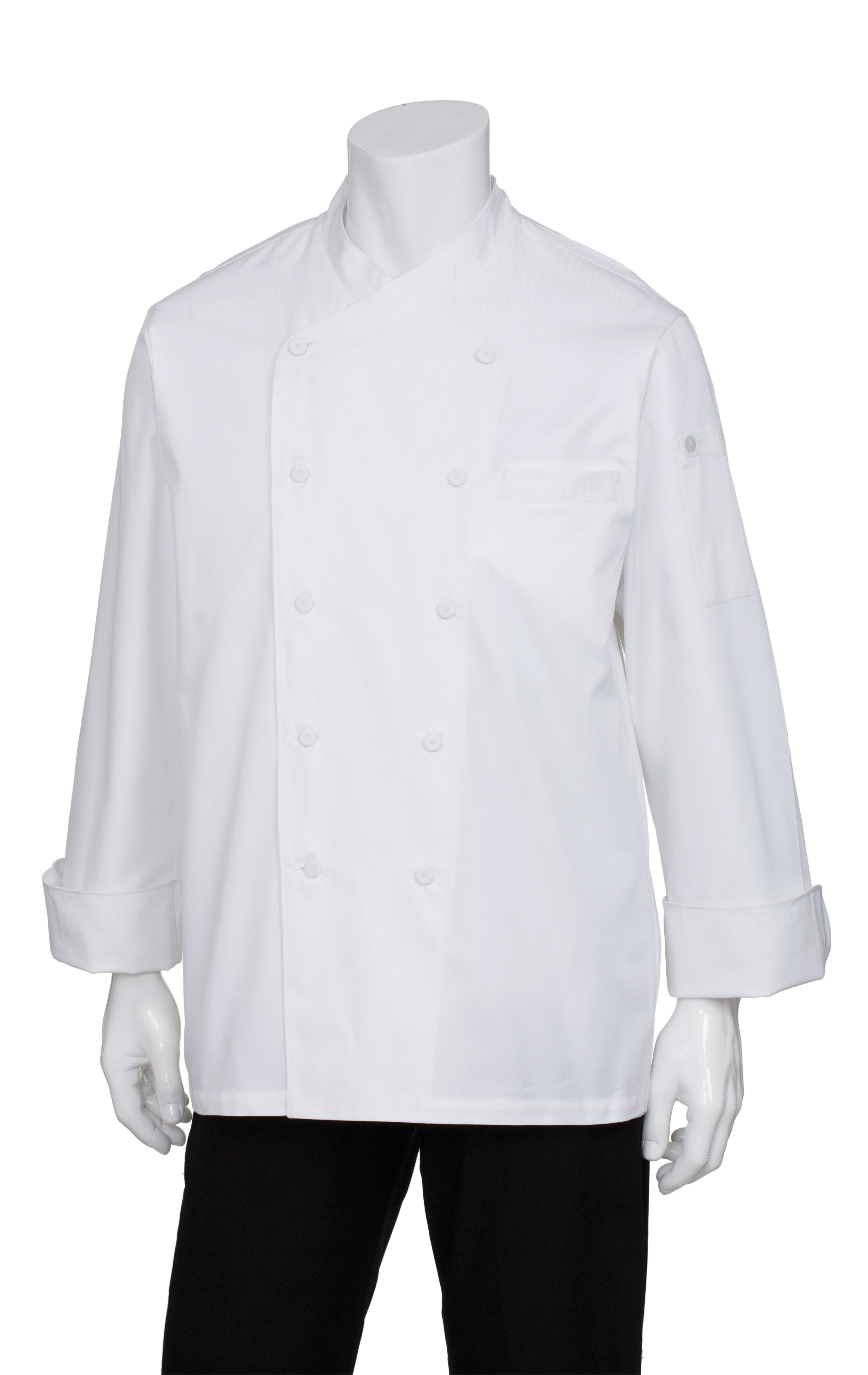 Chef Works FB23NWHT58 Oslo Premium Cotton Chef Coat White 58