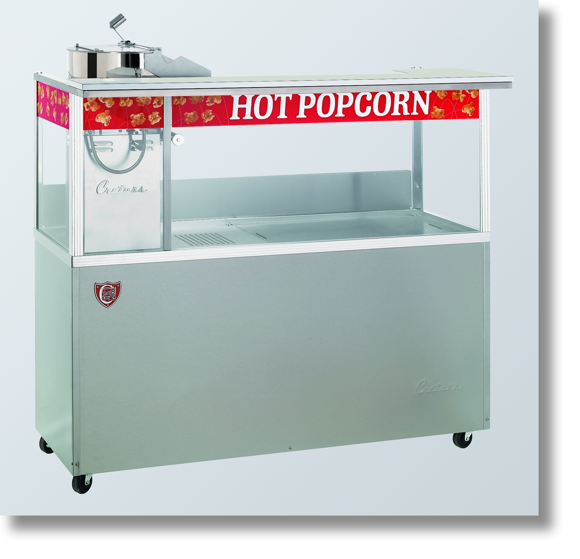 Cretors 32 oz. Open Top President Popcorn Machine w/ 5 Ft Base